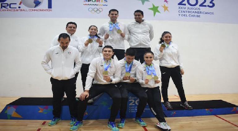 Mexico Gana Medallas De Oro En Raquetbol Por Equipos Ambas Ramas JCC