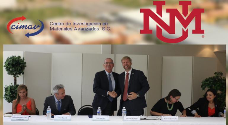 Cimav y UNM de Albuquerque firman intercambio tecnológico y académico