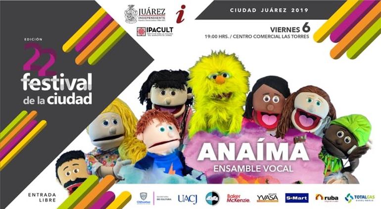 Disfruta del ensamble vocal Anaima mañana en el festival de la ciudad