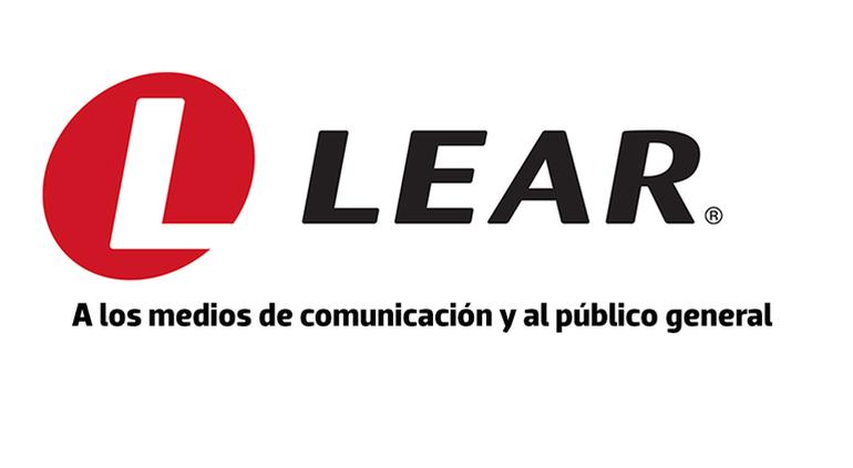 Respaldo y solidaridad a nuestros colaboradores: Lear