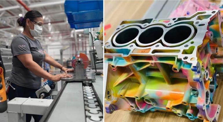 A través de redes sociales fueron difundidas imágenes del primer motor ...