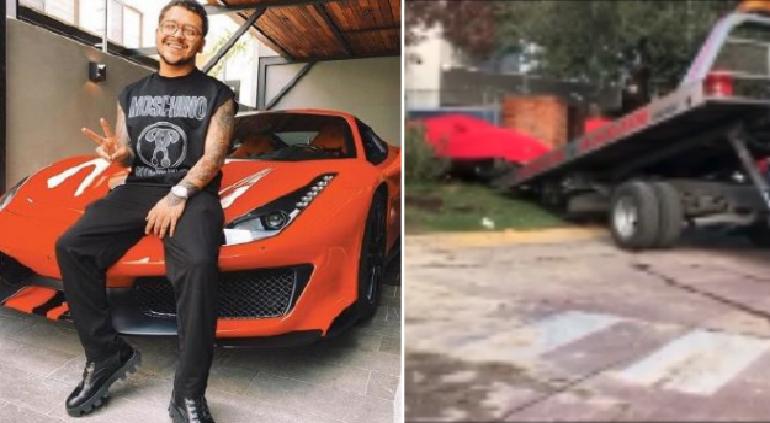 Chocan Ferrari en Guadalajara; aseguran que fue Nodal