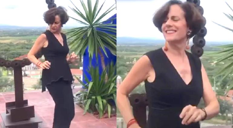 Denise Dresser cumple reto y baila al ritmo de Maluma 🎥