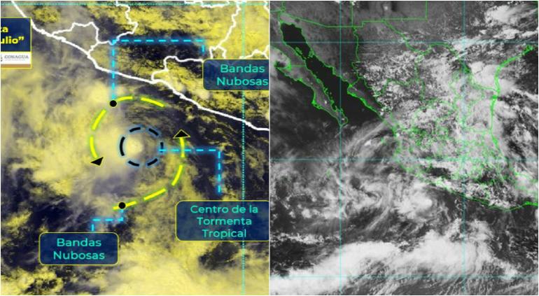 Nace tormenta ‘Julio’; esperan intensas lluvias en 3 estados