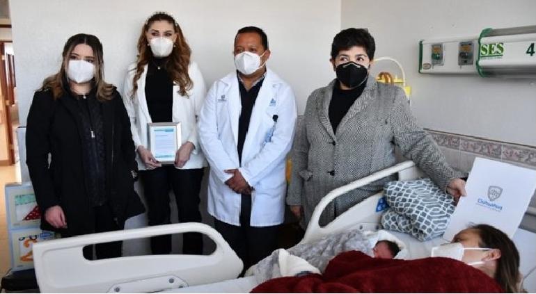 Luis Uriel, el primer bebé del 2021 en Chihuahua