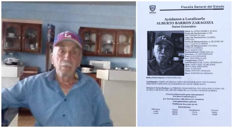 Desapareció Alberto Barrón; emite Fiscalía pesquisa