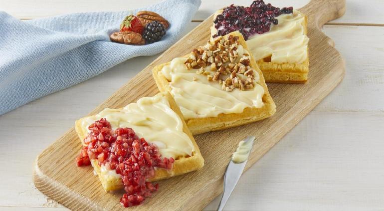 Así puedes preparar estos deliciosos waffles de frutas
