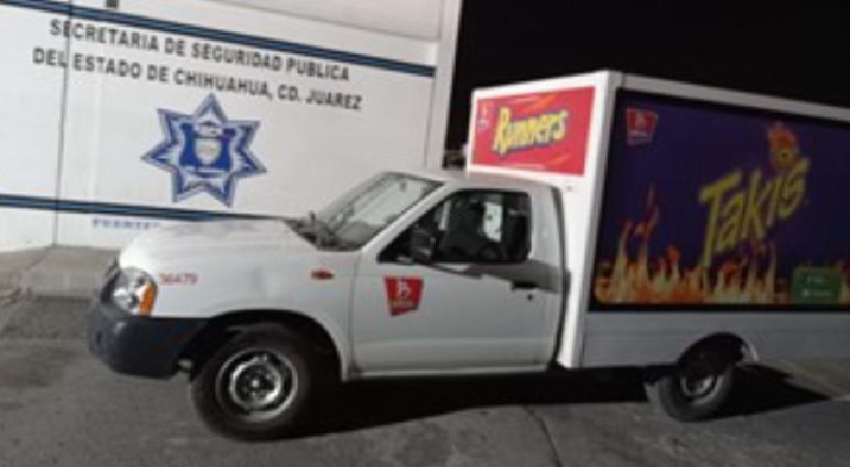 Policías estatales recuperaron una camioneta en la que la empresa ...