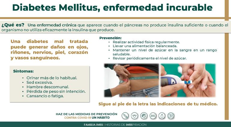 ¿Tienes estos síntomas? Ten cuidado para prevenir diabetes: IMSS