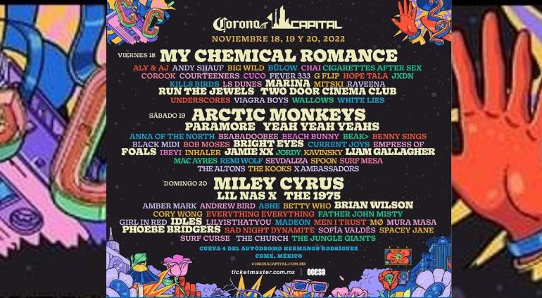 Esta es la cartelera oficial de Corona Capital