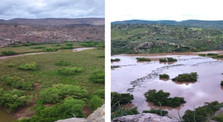 "Caminos intransitables", captan antes y después del Lago de Jacales