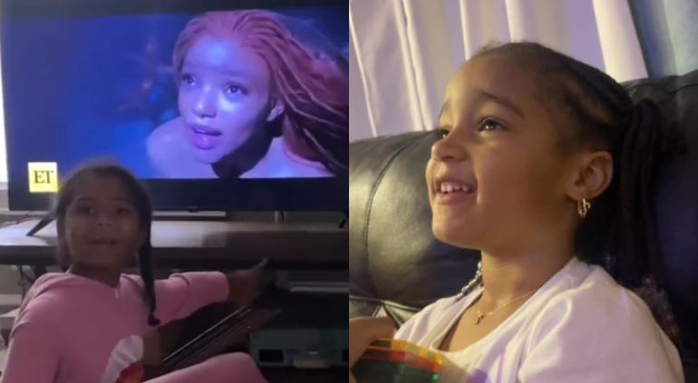 Viralizan emotivas reacciones de niñas a tráiler de La Sirenita🎦