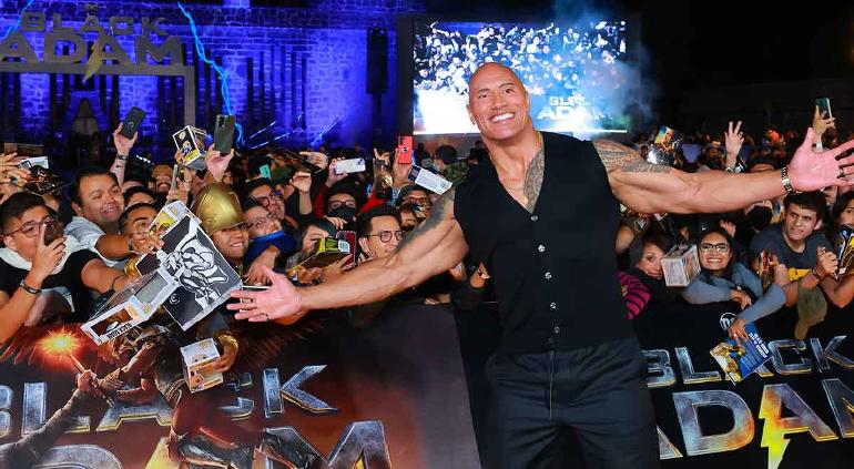 Promocionó "La Roca" su nueva película desde museo de CDMX