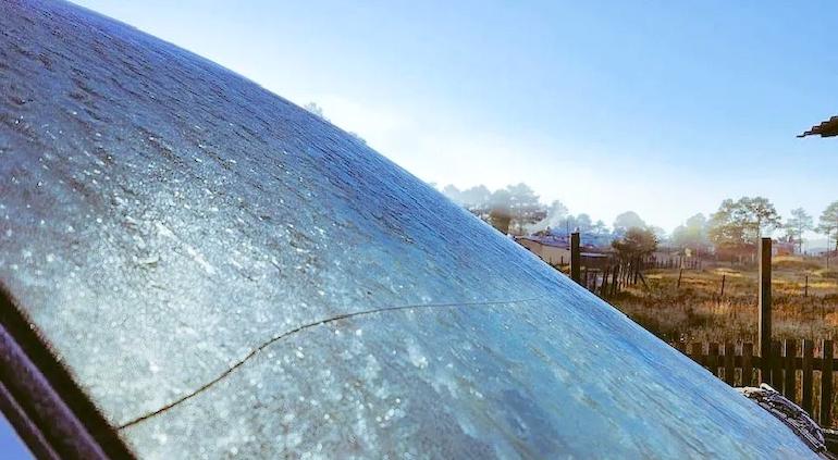 ¡Hielo y bajo cero! Amanecieron municipios con heladas