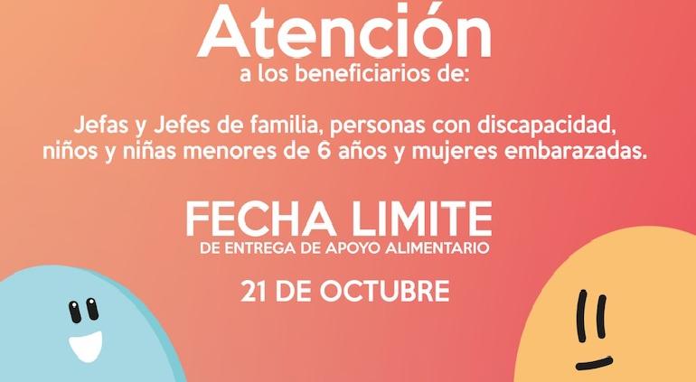 Última semana para ir por la ayuda alimentaria del DIF