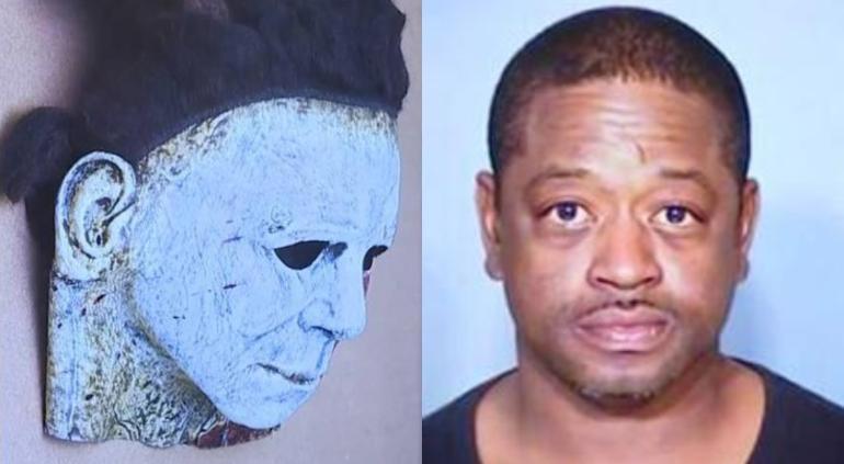 Abatió policía a sujeto con máscara de Michael Myers tras amenazas🎦
