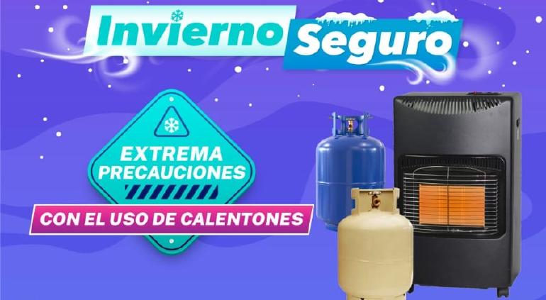 Por temporada de frío piden extremar precauciones con calentones