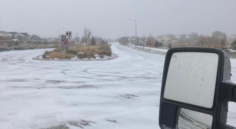 Comparten chihuahuenses fotos de nieve en Denver