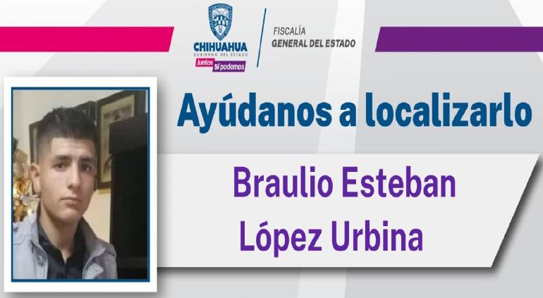 Buscan a Braulio López, desapareció hace más de 1 mes en Parral
