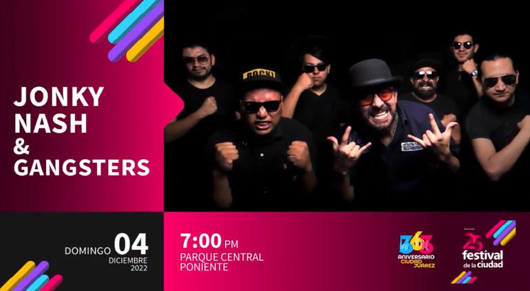 Música con Jonky Nashville & Gangsters mañana en el Parque Central