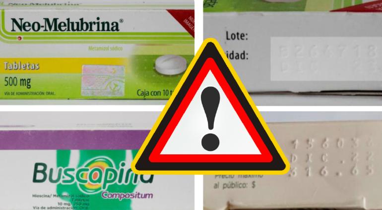 Alertó Cofepris por falsificación de Buscapina y Neo-Melubrina