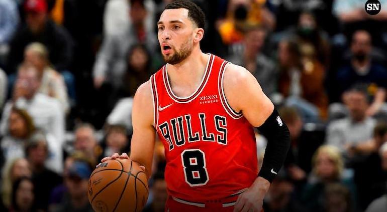 Zach LaVine luce con 11 triples en victoria de Bulls sobre los 76ers