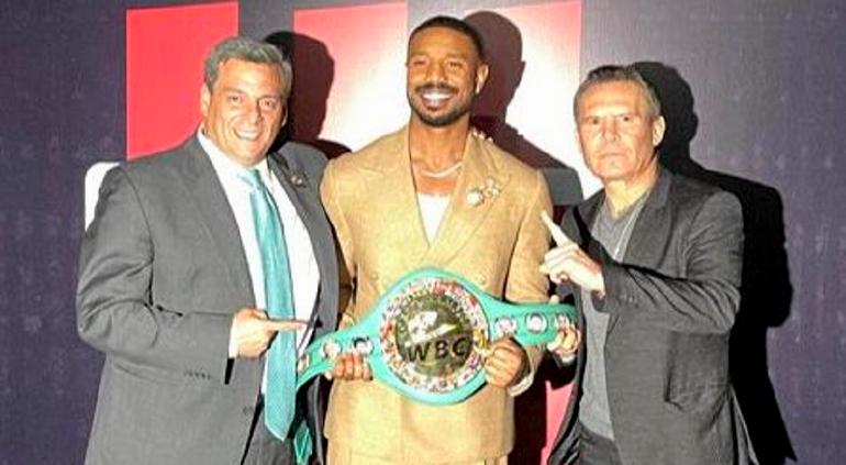 Presentaron Michael B. Jordan y Julio César Chávez "Creed III"