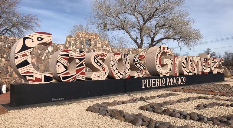 Renovaron las letras gigantes de Casas Grandes; así lucen