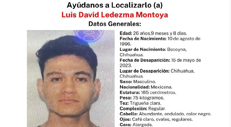 Salió de su casa en Arboledas y no volvió, buscan a Luis Ledezma