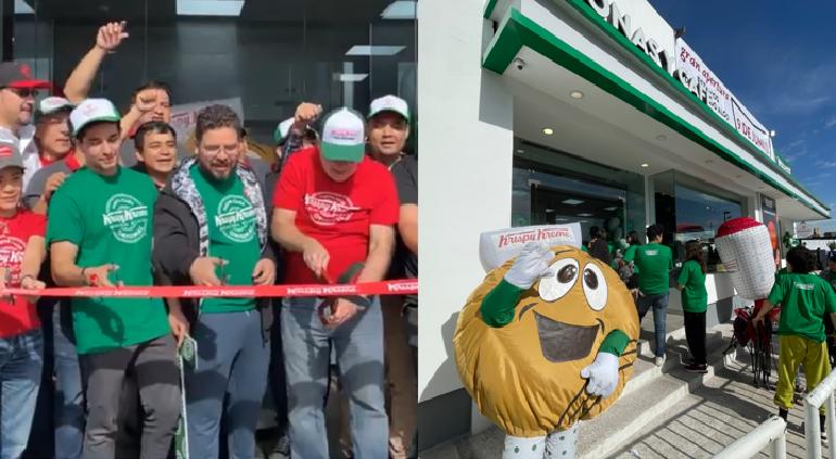 ¡Abierto! Cortaron listón para inaugurar Krispy Kreme en D1