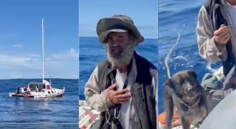 VIDEO: Momento exacto del rescate de Tim Shaddock y su perrita Bella