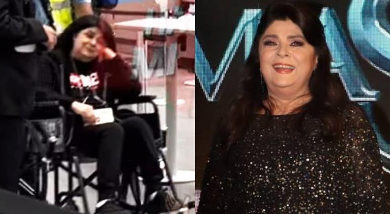 ¿Está enferma? Apareció Victoria Ruffo en silla de ruedas