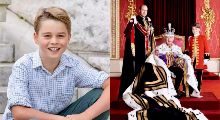 Compararon al príncipe George con su padre en su cumpleaños 10