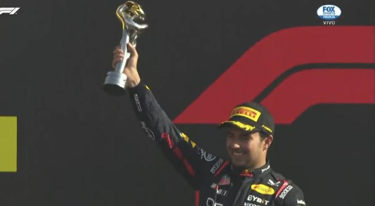 ¡Entró al podio! Checo terminó en segundo lugar en GP Monza