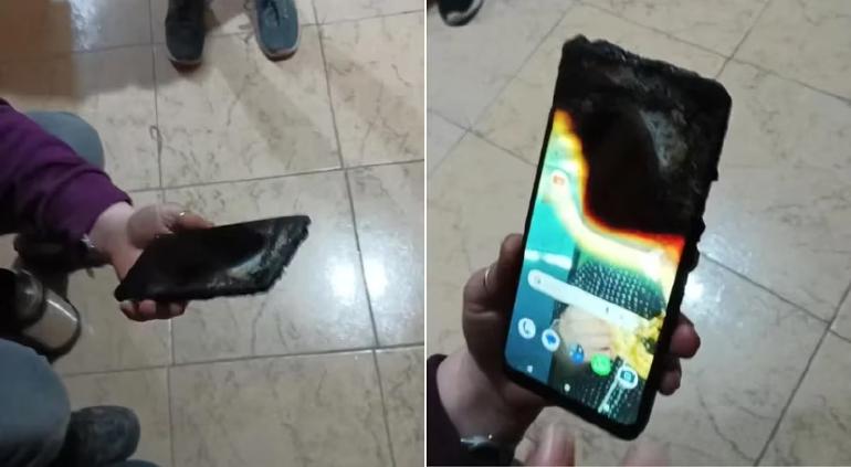 Viralizan a joven que quemó su celular... y aún así funcionó 🎦
