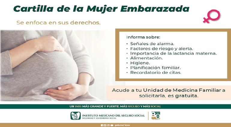 Entrega IMSS cartilla de Embarazo Seguro a sus derechohabientes