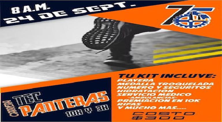 Todo listo para la carrera de Aniverisario: Tec Panteras 10 K y 3 K