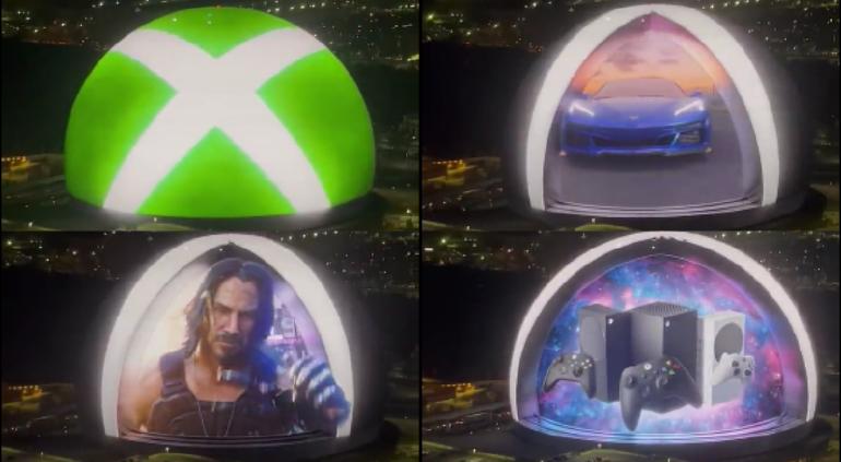 ¡Increíble! Xbox "vistió" la Gran Esfera de Las Vegas con publicidad🎦