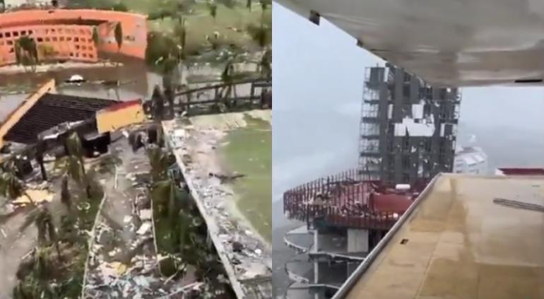 “Acapulco está destruido”; así luce el puerto tras paso de Otis🎦