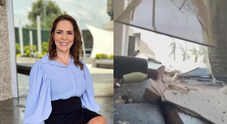 Ana María Alvarado compartió los daños que dejó Otis en su casa