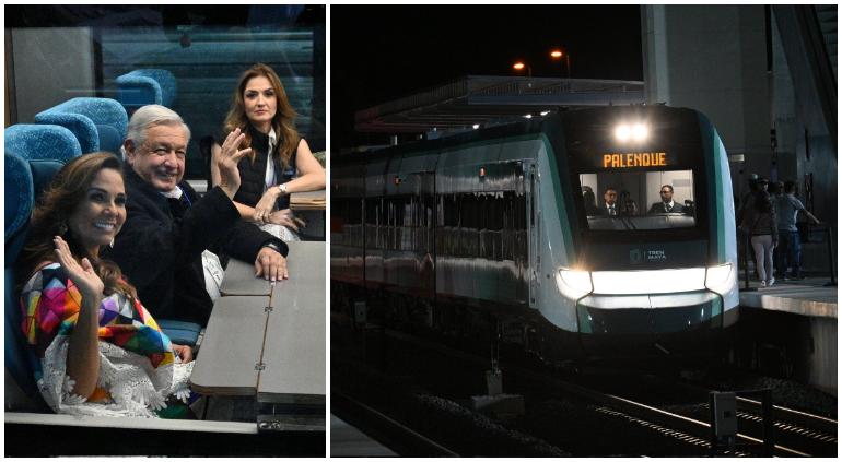 Inauguración del Tren Maya: Estrenó AMLO ruta Cancún-Palenque 🎦