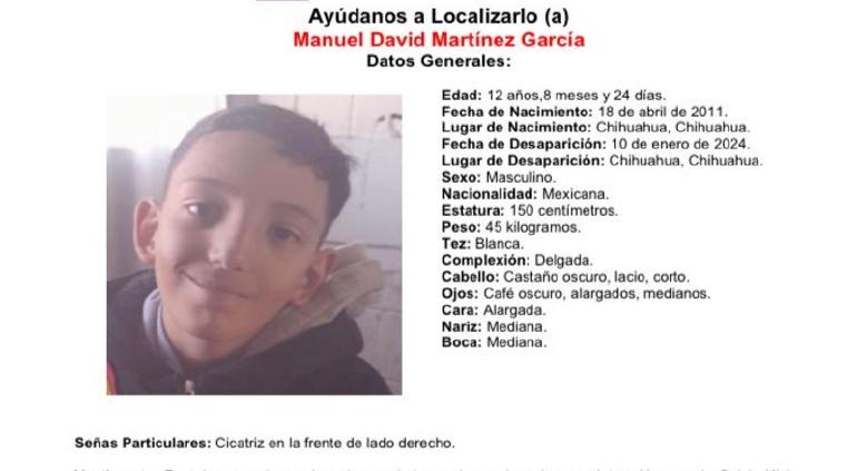 Salió a la escuela en Punta Oriente y no volvió; buscan a Manuel David