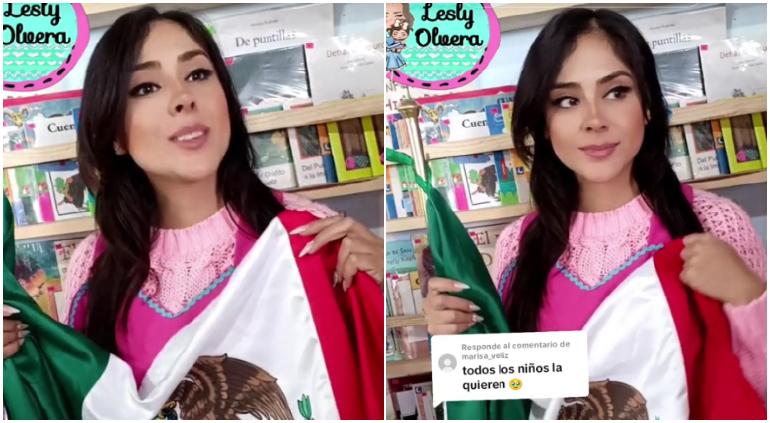 Viral: Maestra de kínder crea canción de la Bandera para sus niños 🎦