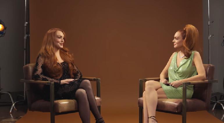 ¿Annie y Hallie? Se entrevistó Lindsay Lohan a sí misma