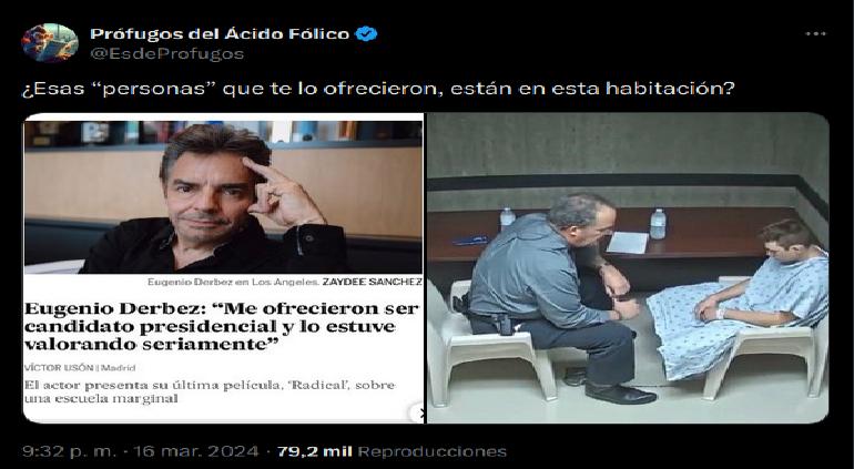 Revela Derbez que pudo contender por la presidencia; desata memes