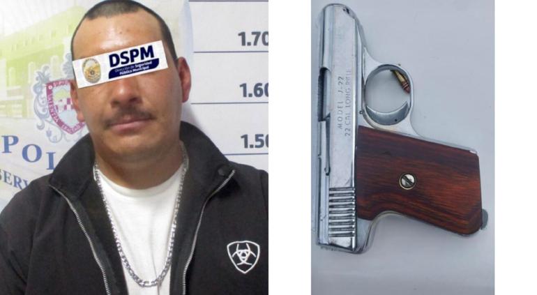 Lo detuvieron por amenazar con arma de fuego por Soriana Los Arcos