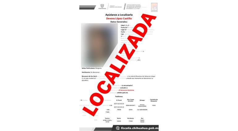 Localizaron a Devora López Castillo