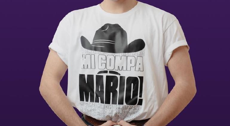 Lanzan jóvenes “merch” de “Mi compa Mario”