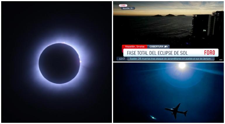 Así se hizo de "noche" en Mazatlán por Gran Eclipse al 100% (VIDEO)
