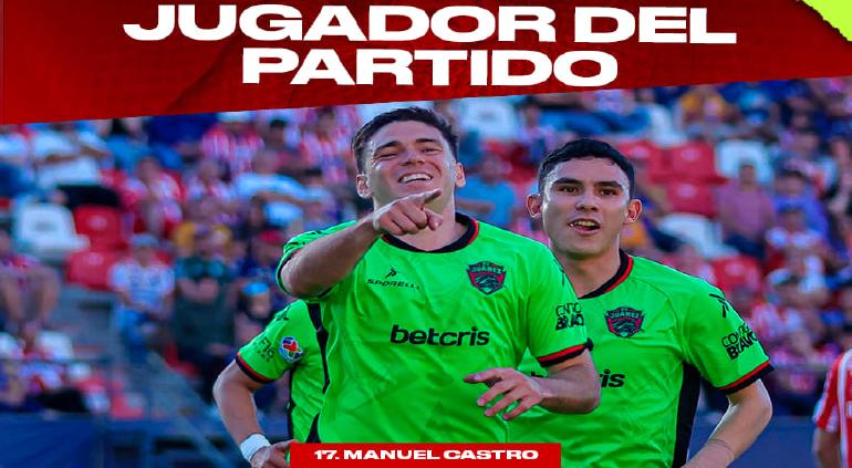 Manuel Castro, jugador de Bravos entra en el 11 ideal de la J14